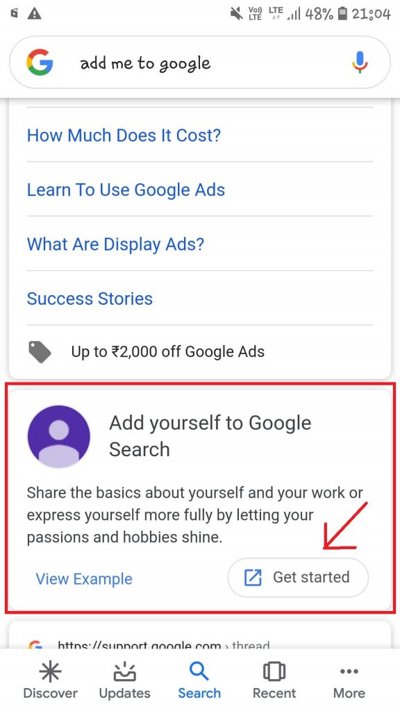 How to create your virtual visiting card on Google/Add yourself to ...