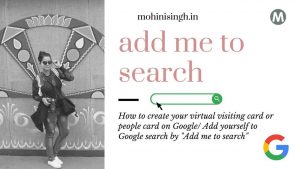 How to create your virtual visiting card on Google/Add yourself to ...